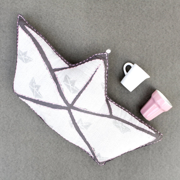 Machali Aur Naav - Boat Shape Pillow – Kairan Studio